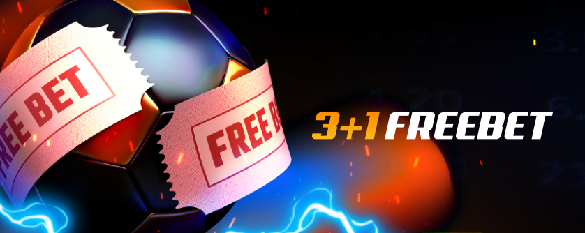 Place 3 Bets & Get 1 Freebet!